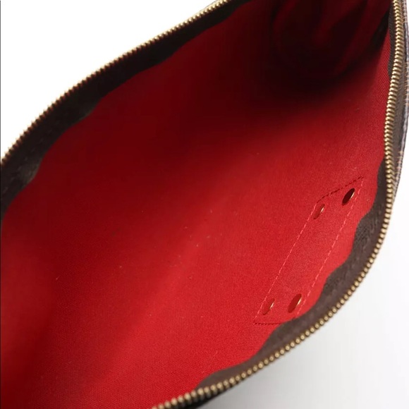 Louis Vuitton | Bags | Louis Vuitton Eva Damier Ebene Chain Handbag ...